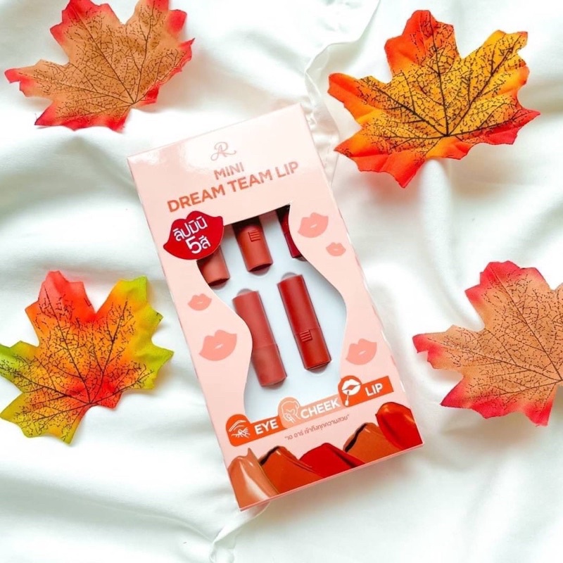 AR Mini Dream Team Lip ลิปมินิเออาร์5สีในกล่องเดียว | Shopee Thailand