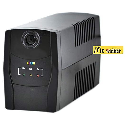 UPS(เครื่องสำรองไฟฟ้า) SYNDOME ECO II-1000VA/630W(ECO II-1K LED) - สินค้ารับประกัน 2 ปี | Shopee ...