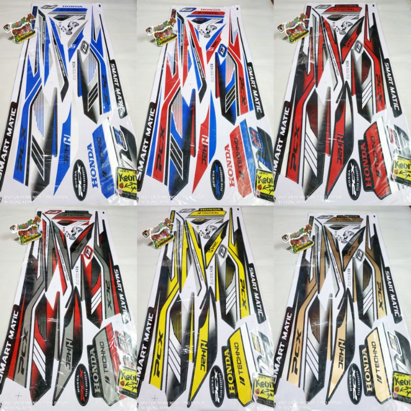 Striping Sticker Trim THAILAND Motorcycle Variation HONDA PCX 150 ...