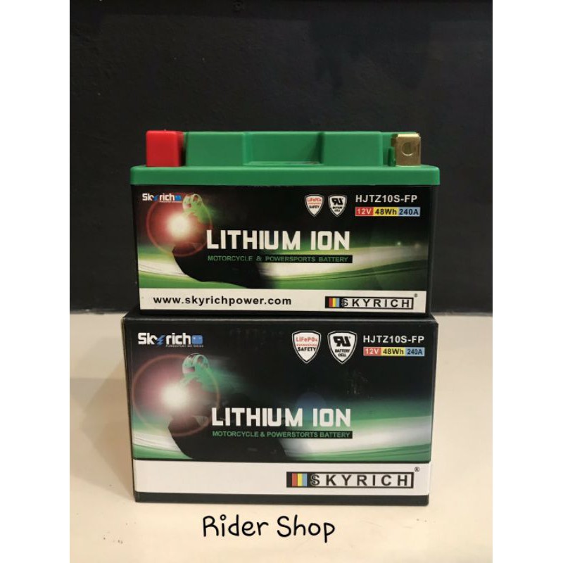 แบตเตอรี่ ลิเธียม รถมอเตอร์ไซด์ SKYRICH HJTZ10S LITHIUM ION ดูรุ่น ...