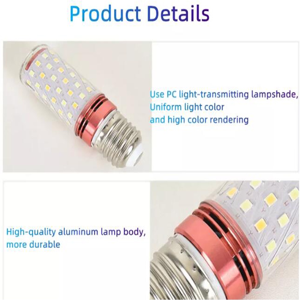 หลอดไฟ E27 E14 LED 16W AC 220V ความสว่างสูง เปลี่ยนสีได้สามสี | Shopee Thailand