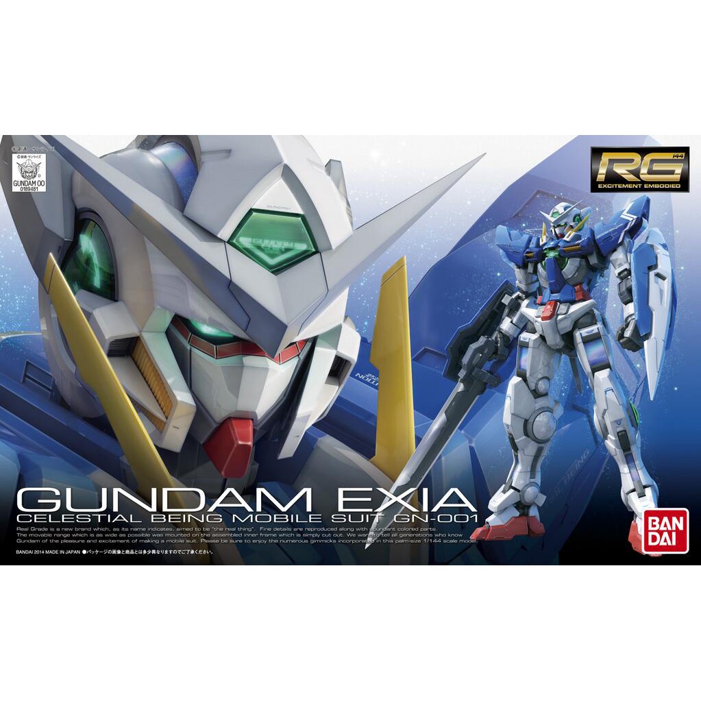 1061600 BANDAI SPIRITS GUNDAM OO RG 1/144 Gundam Exia | Shopee Thailand