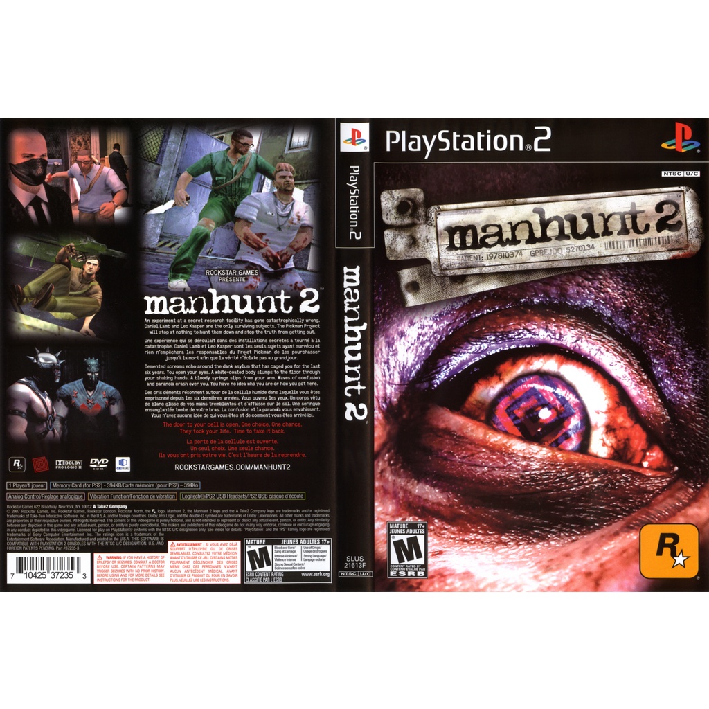 แผ่นเกมส์ PS2 Manhunt 2 คุณภาพ ส่งไว (DVD) | Shopee Thailand
