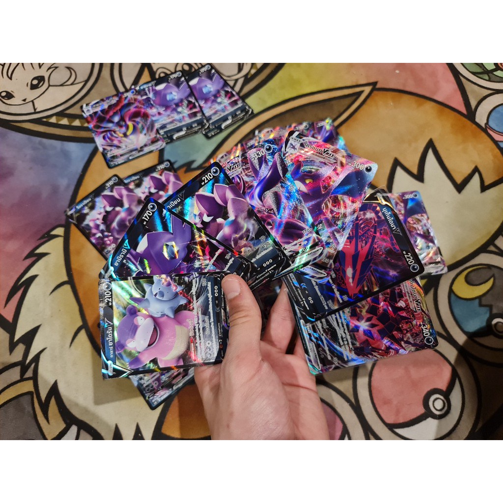 [Pokemon] Random Pokemon V & Vmax - สุ่มการ์ด โปเกมอน V 1ใบ "ของแท้ 100 ...