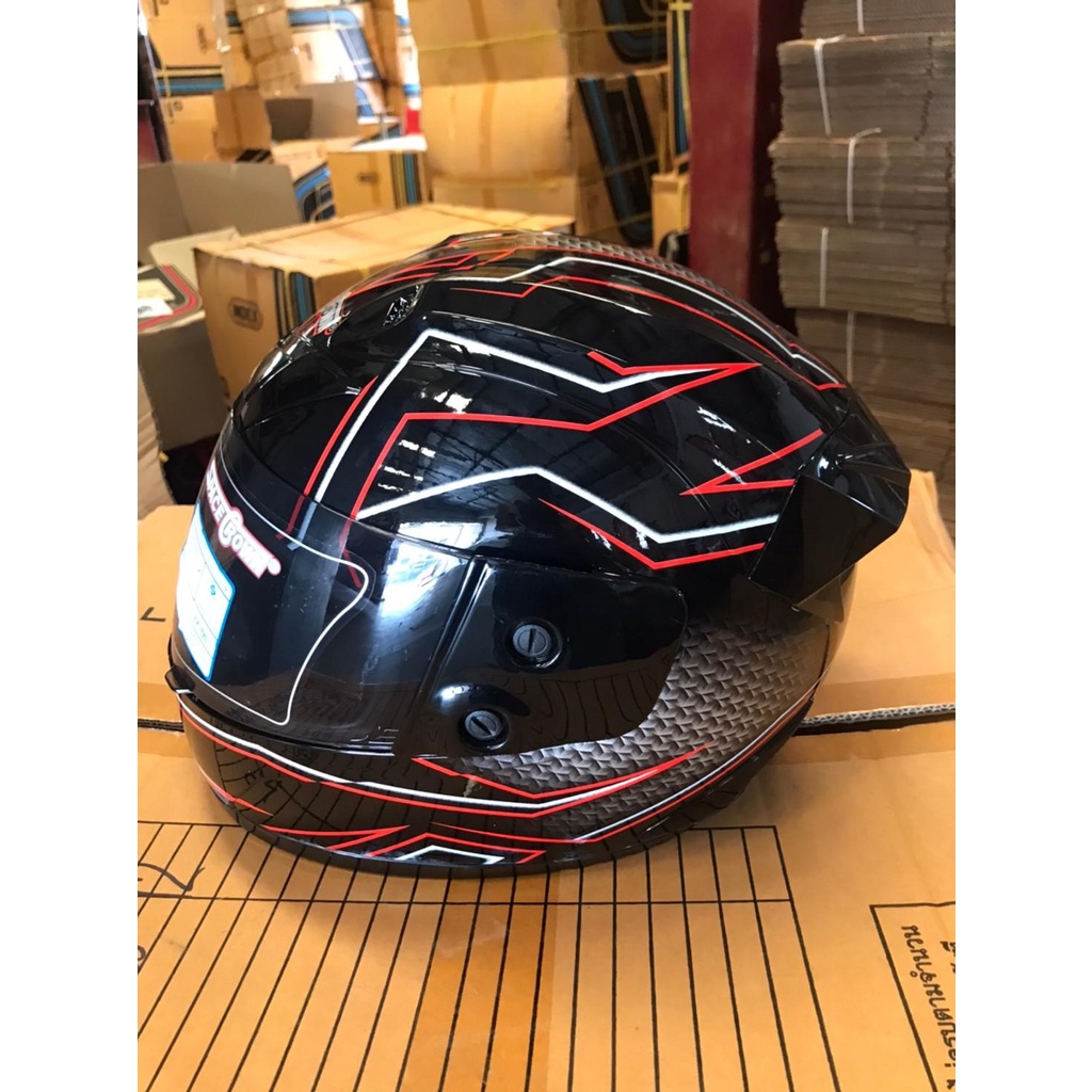 หมวกกันน็อค SPACE CROWN รุ่น Fighter (F-24) เต็มใบ หมวกกันน็อค ...
