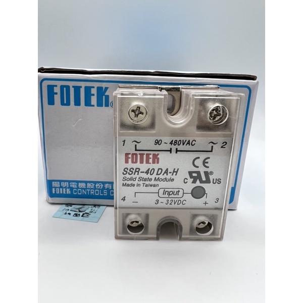 SSR-40DA-H FOTEK input 3-32DC output90-480VAC ของแท้!! | Shopee Thailand