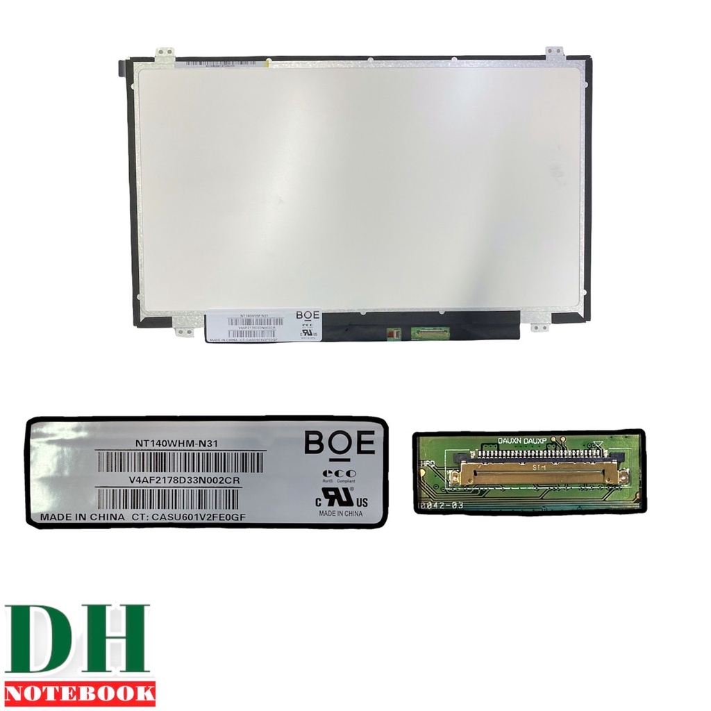 จอโน๊ตบุ๊ค 14.0 SLIM 30 PIN หูบนล่าง 32CM 1366*768 NT140WHM-N31 ...
