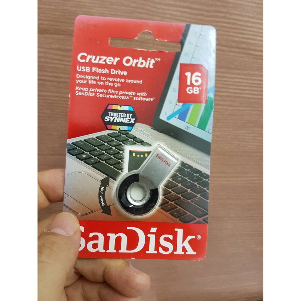 Sandisk Cruzer Orbit Flashdrive 16GB ประกัน 5 ปีโดย Synnex | Shopee ...