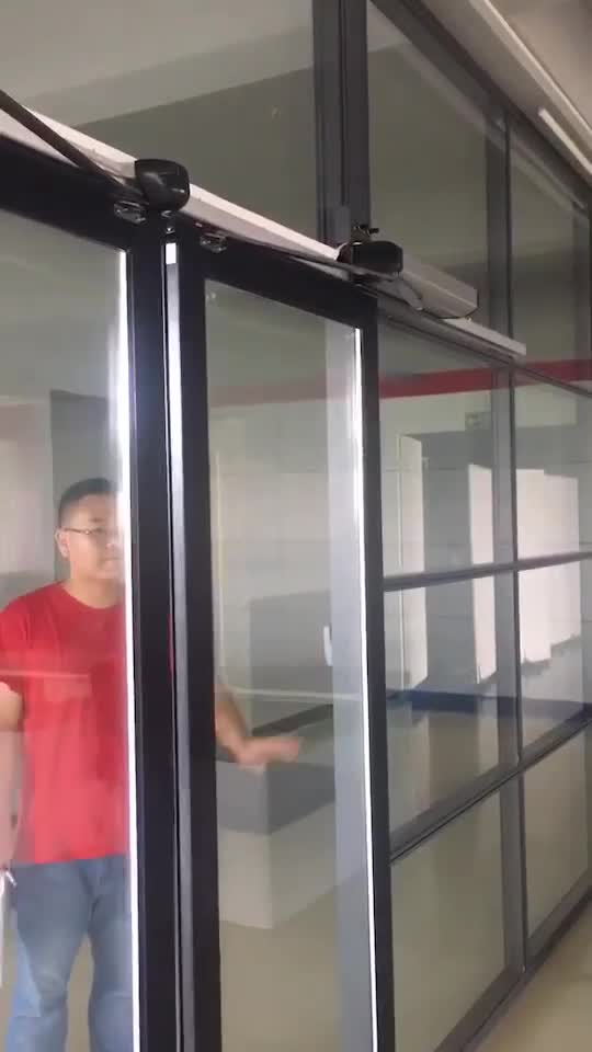 HIP CMB2018 ประตูเลือนเปิด-ปิดอัตโนมัติ เหมือน 7-11 เปิดอัตโนมัติ เปิดด้วยการทาบบัตร กดสวิทซ์ ...