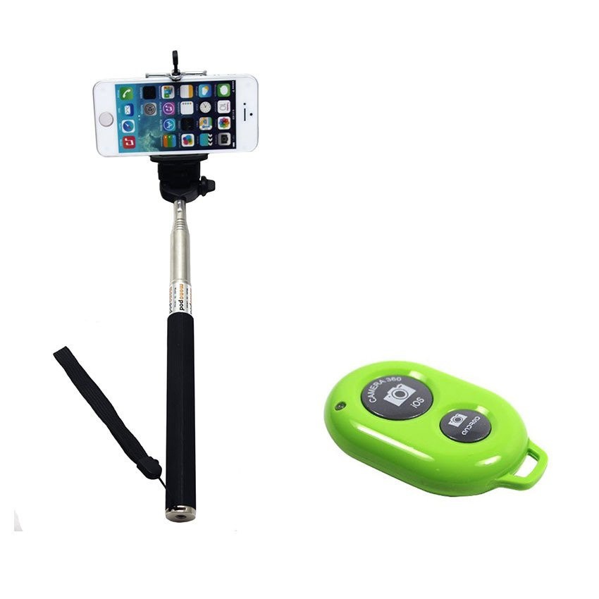 AB Shutter 3 BlueTooth Remote + MonoPod + HandHeld (Green) | Shopee ...