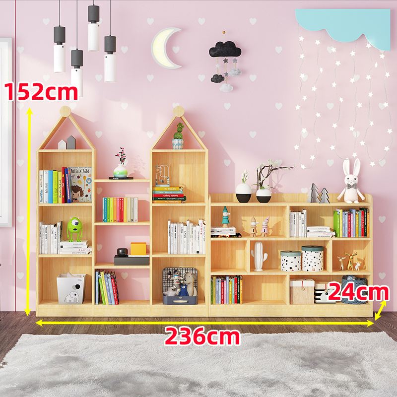 Storage HH Combination Rack ไม้เนื้อแข็งฟรีตู้หนังสือสนเด็กชั้นวาง ...