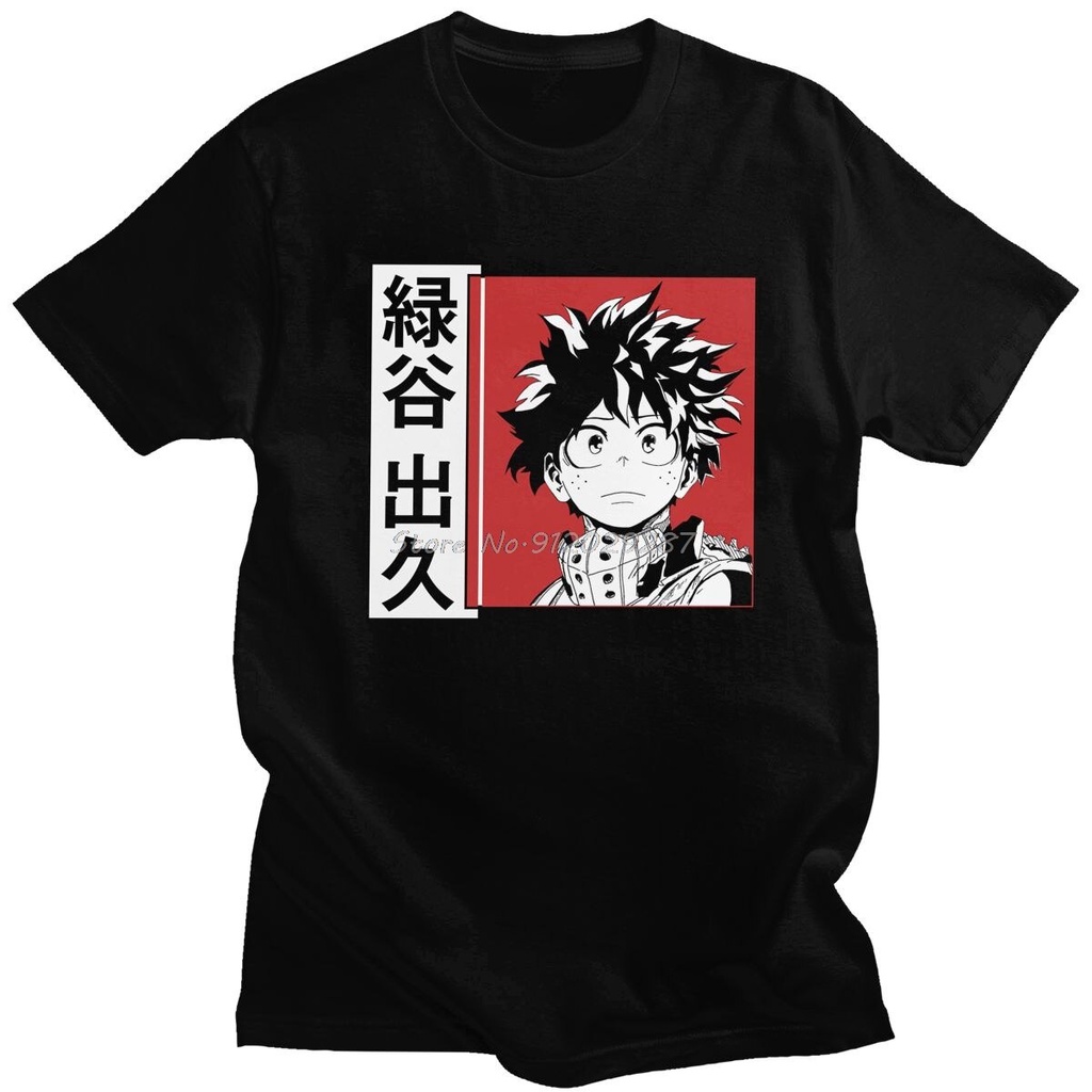 [COD]พร้อมส่ง เสื้อยืดแขนสั้น พิมพ์ลายอนิเมะ Midoriya Izuku My Hero ...