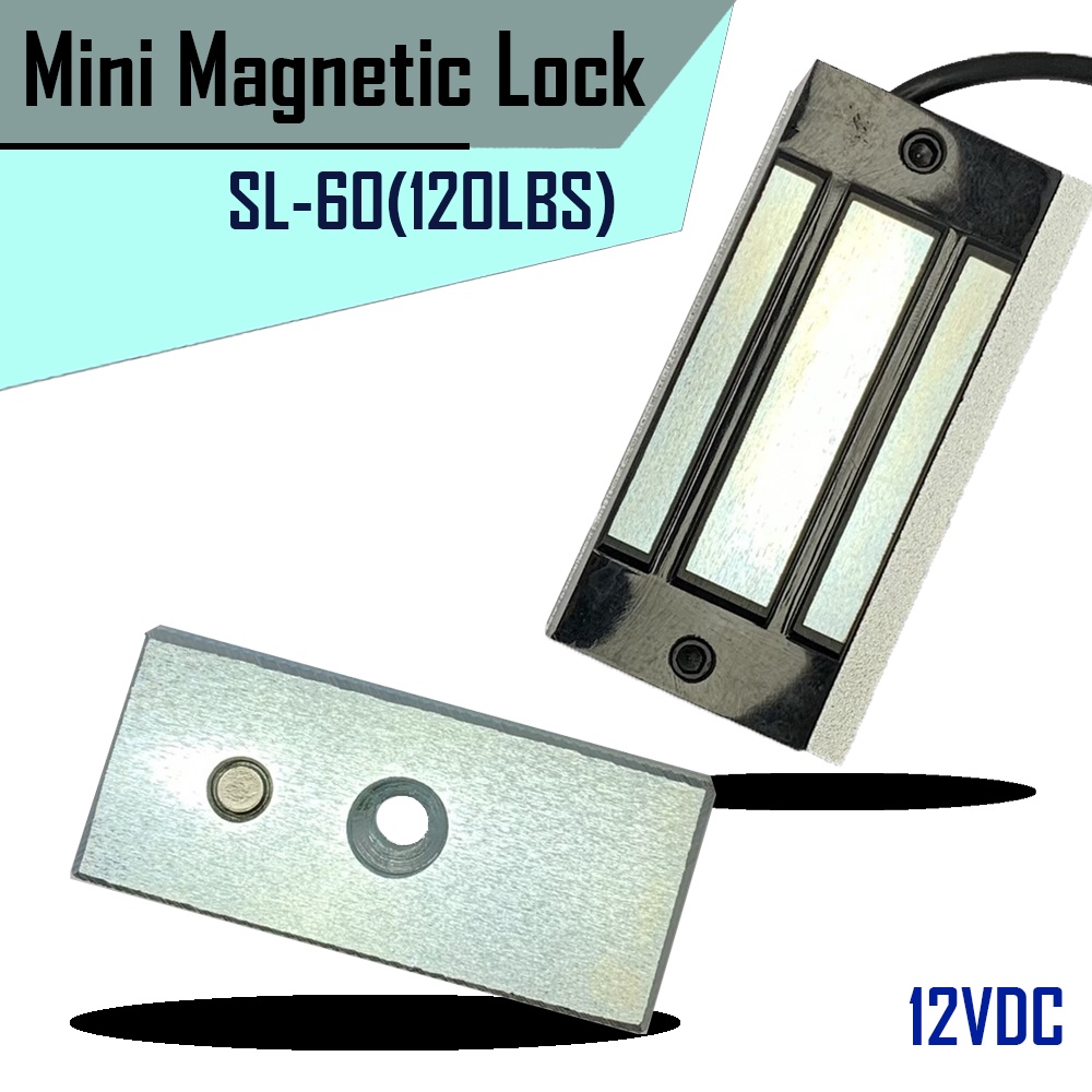 SL120 (Magnetic 120p / 60kg)กลอนแม่เหล็กควบคุมประตู กลอนแม่เหล็กไฟฟ้า ...