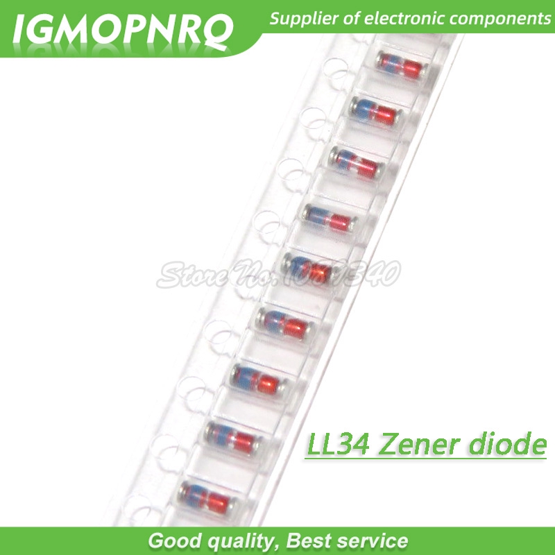 200pcs ZMM 3V 3V3 3V9 4V7 5V1 7V5 8V2 10V 12V 15V 16V 18V 20V 24V LL34 SMD Zener ไดโอดแพคเกจ 1 ...