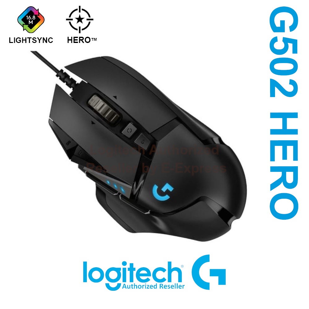 Logitech G502 Hero High Performance Gaming Mouse เม้าส์สำหรับเล่นเกมส์ ...
