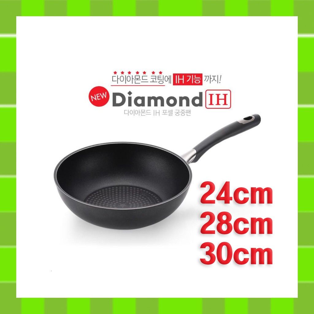 ข้อเสนอพิเศษ ⭐Happycall Diamond IH Porcel Wok 24, 26, 28, 30Cm, non-stick coating, PFOA-Free ...