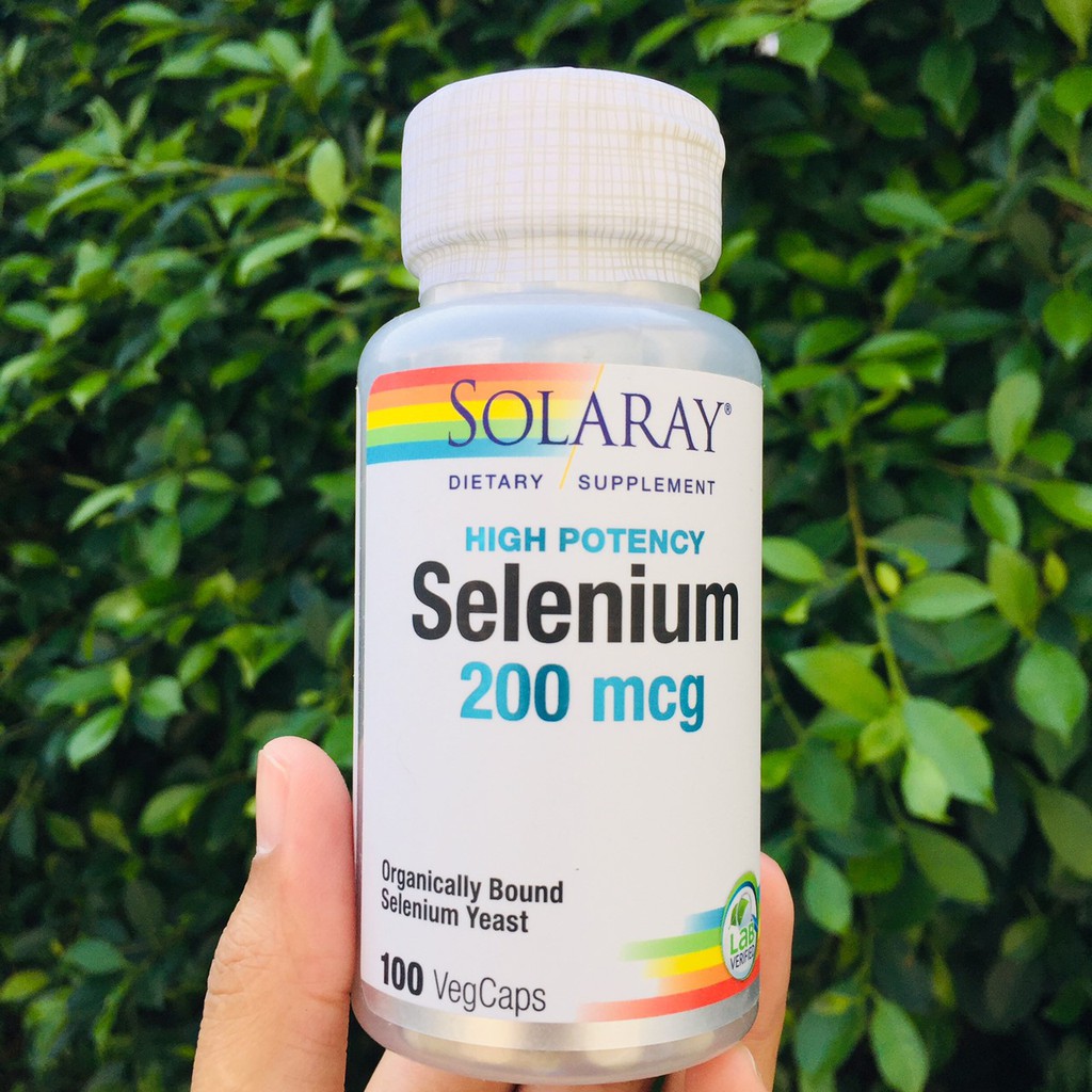 Selenium High Potency 200 mcg 100 VegCaps (Solaray®) ซีลีเนียม | Shopee ...