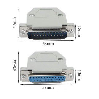 RS232 DB25 25 Pin Female/Male 2Rows Solder Type Plug D-SUB Male Plug ...