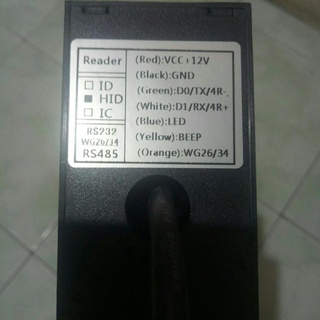 เครื่องอ่านการ์ด Wiegand HID R10 125khz iclass ProxCard II | Shopee ...