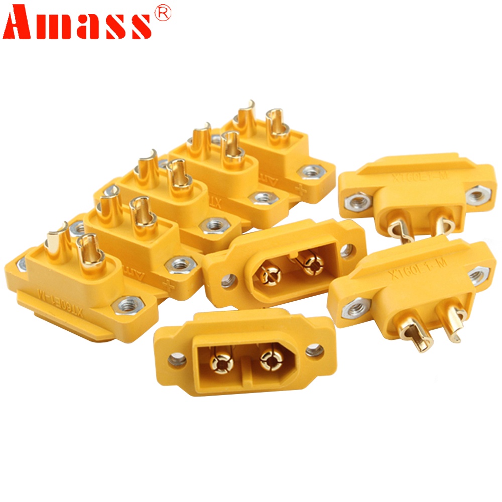 Amass Xt60E-M Xt60 Male ปลั๊กเชื่อมต่อสําหรับ Racing Models ...