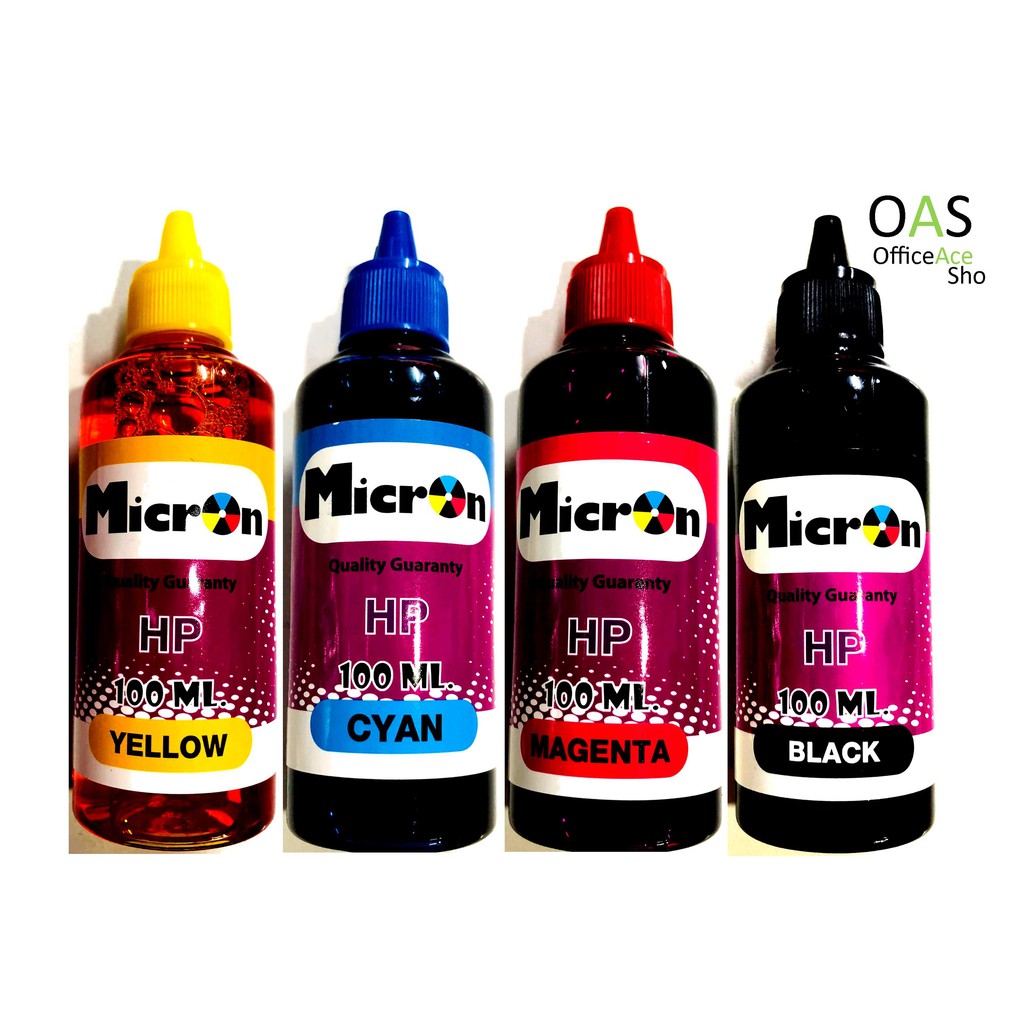 MICRON Inkjet refill ink หมึกเติมอิงค์เจ็ท(เทียบเท่า) 100ml สำหรับปริ้น ...