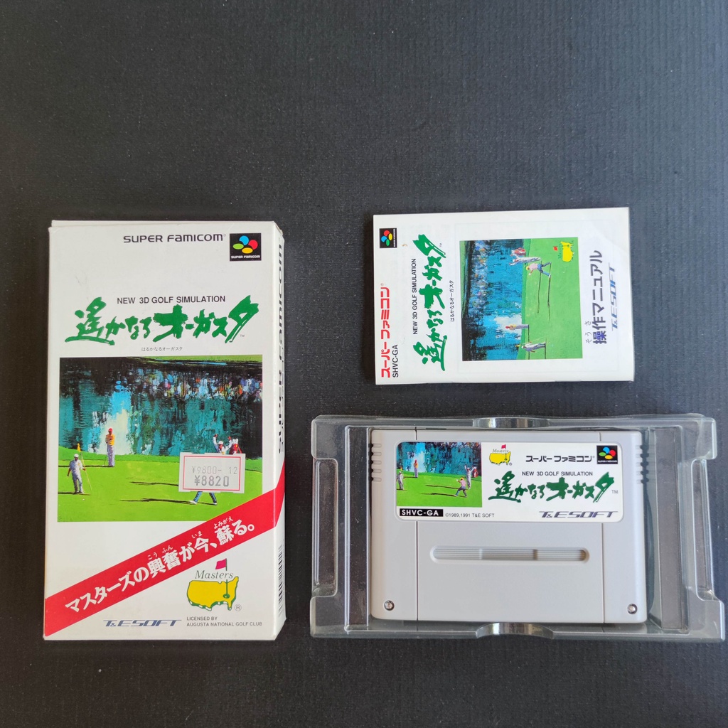NEW 3D GOLF SIMULATION งานกล่อง ของแท้ SFC Super Famicom สภาพปานกลาง ...