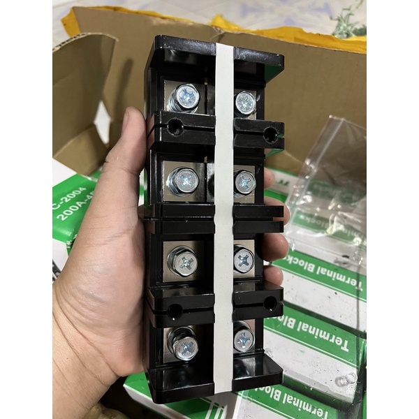 TC terminal block เทอมินอล 4ช่อง งานกระแสสูง 60-150A | Shopee Thailand