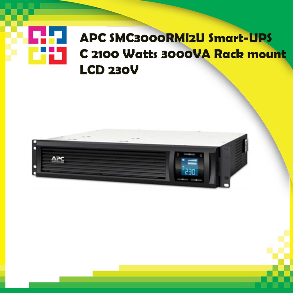 APC SMC3000RMI2U-3Y Smart-UPS C 2100 Watts 3000VA Rack mount LCD 230V ...