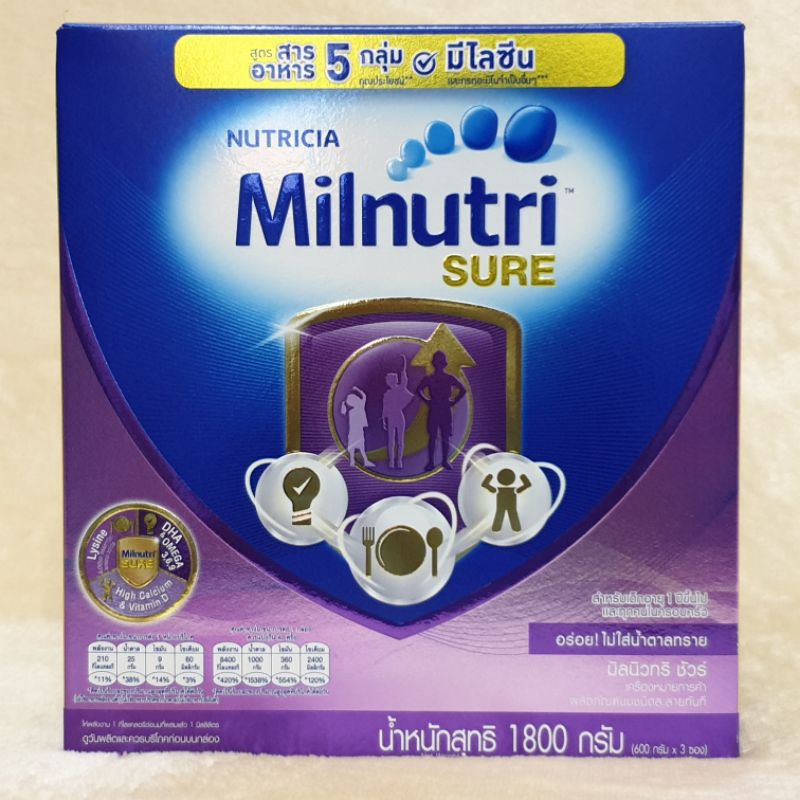 Milnutri sure มิลนิวทริ ชัวร์ นมผง เพิ่มน้ำหนัก | Shopee Thailand