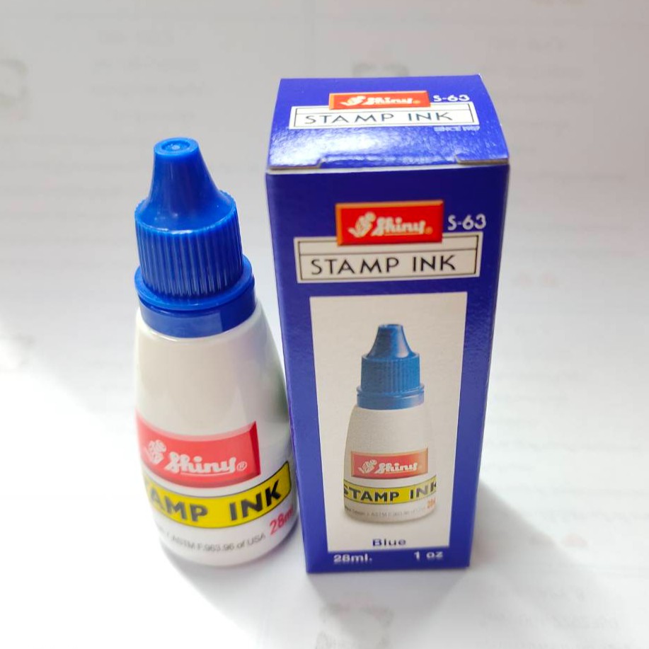 STAMP INK หมึกเติมตรายางหมึกในตัว SHINNY 28มล. | Shopee Thailand