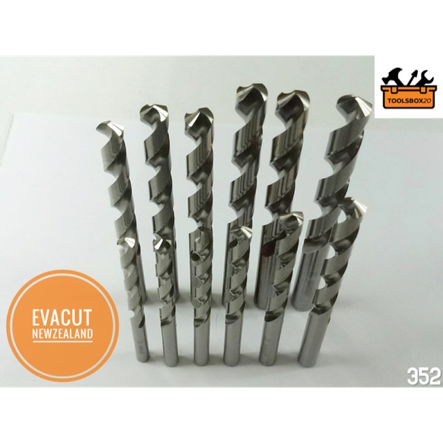 Evacut: ดอกสว่านเจาะเหล็กไฮสปีด 1.0 - 5.5mm. | Shopee Thailand