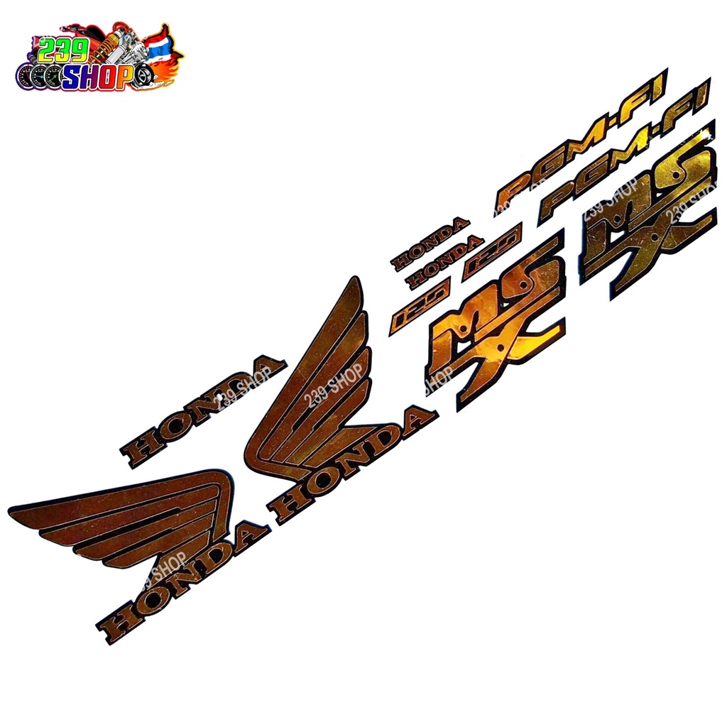 สติกเกอร์ติดรถ สติ๊กเกอร์ สติกเกอร์ แต่ง MSX ลายฟอยล์ทอง สติ๊กเกอร์ ...
