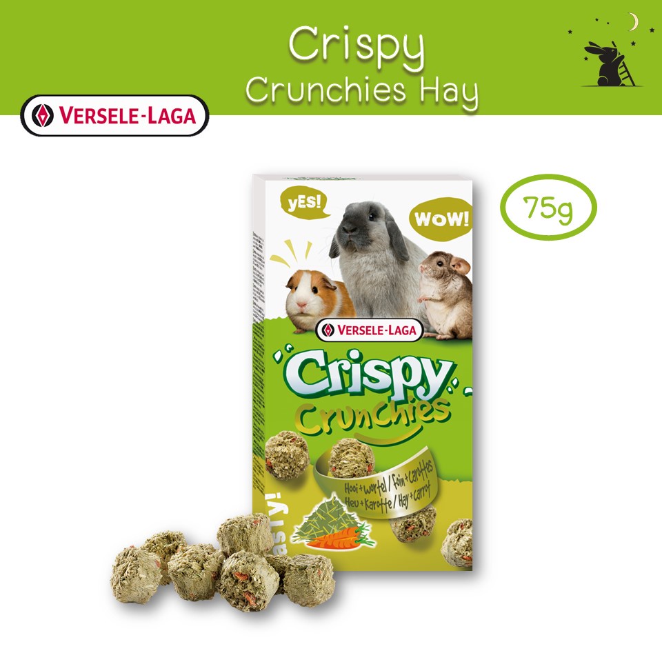 Crispy Crunchies Hay ขนมคุ๊กกี้ผสมหญ้า สำหรับกระต่าย ยี่ห้อ Versele ...