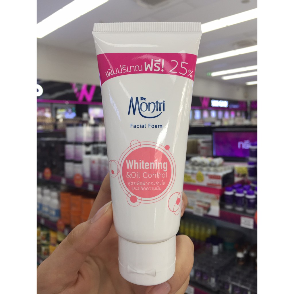 Dr.Montri Facial Foam ดร.มนตรี เฟเชียล โฟม พิเศษ!เพิ่มปริมาณฟรี!25% 62.50 g. | Shopee Thailand