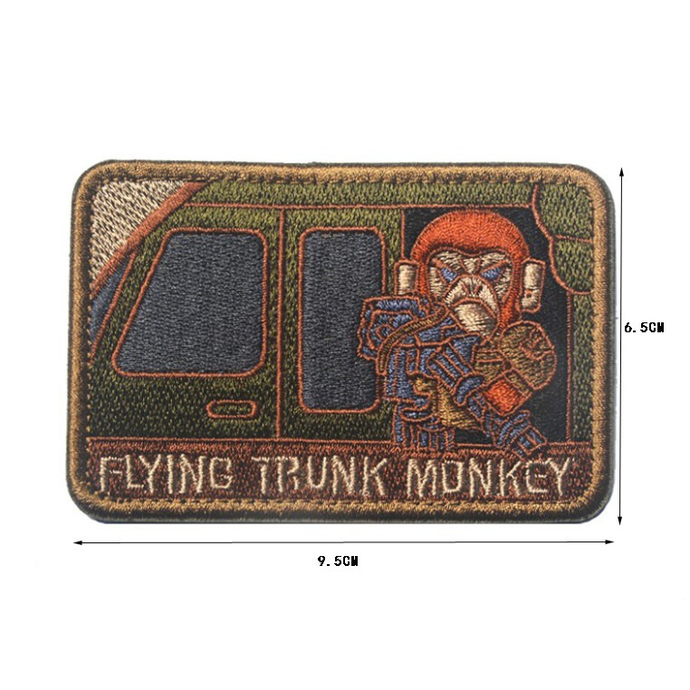 Animal head patch tactical patch badge armband feather shark rabbit ...