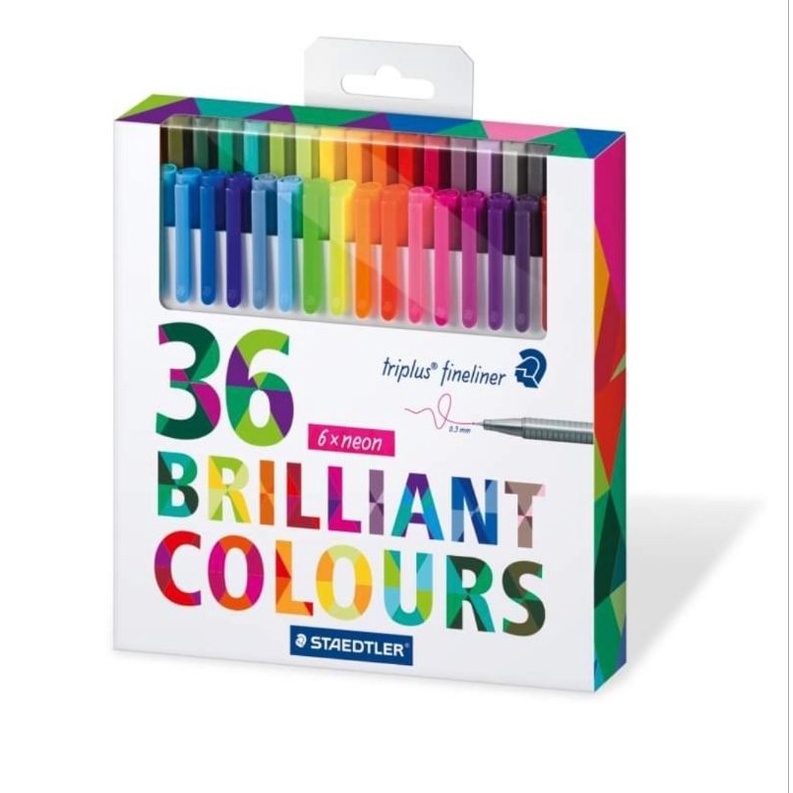 ปากกา Steadtler Triplus 334 ชุด 15 สี, 30 สี, 36 สี, 42 สี, 60 สี | Shopee Thailand