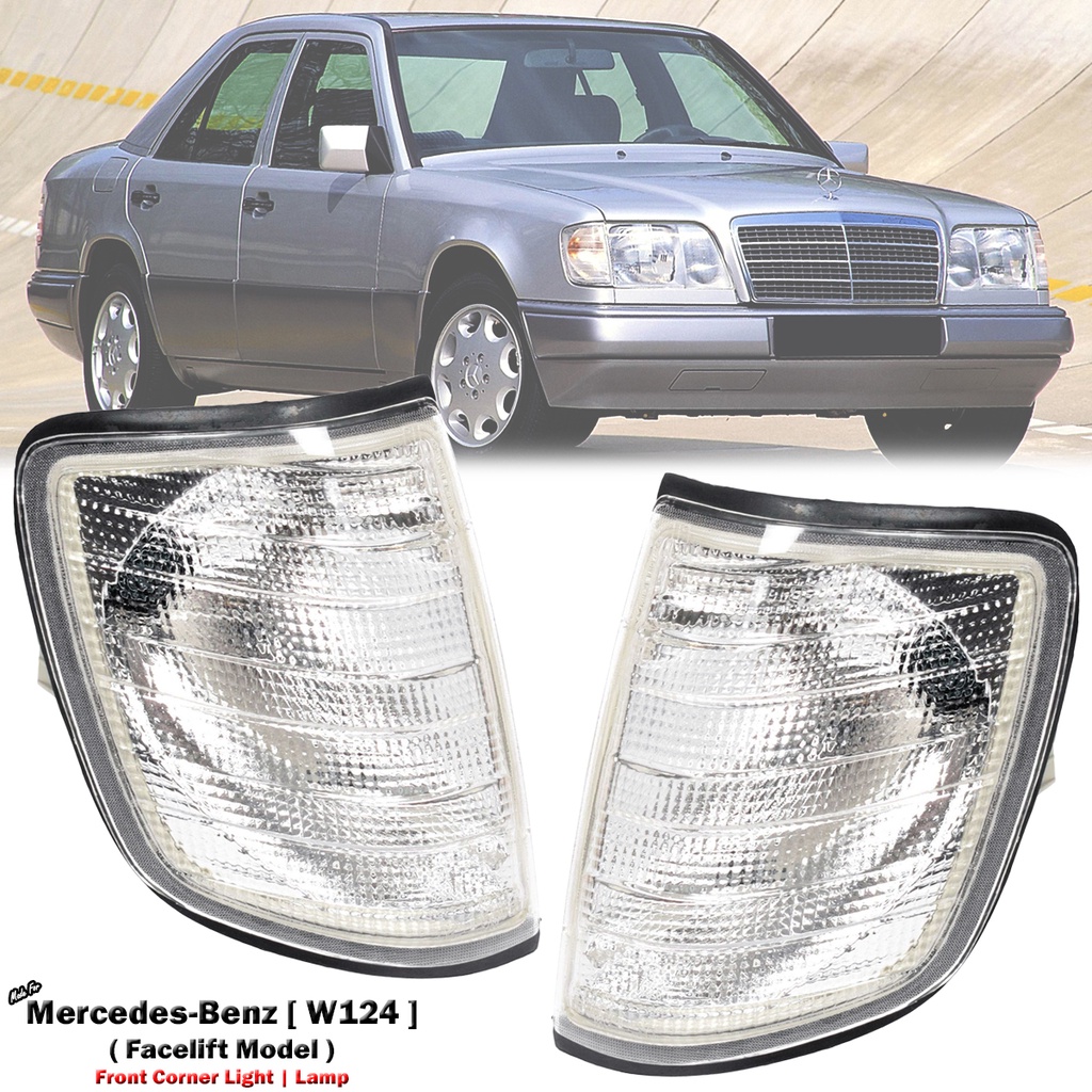 Mercedes-Benz W124 E-Class 1984-1996 230E E200 E220 E280 มุมมุมโคมไฟสัญญาณ (สีขาว) | Shopee Thailand