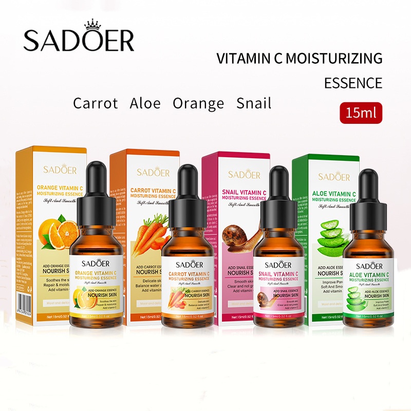 Sadoer เซรั่มวิตามินซี ให้ความชุ่มชื้น เพิ่มความกระจ่างใส 15 มล. | Shopee Thailand