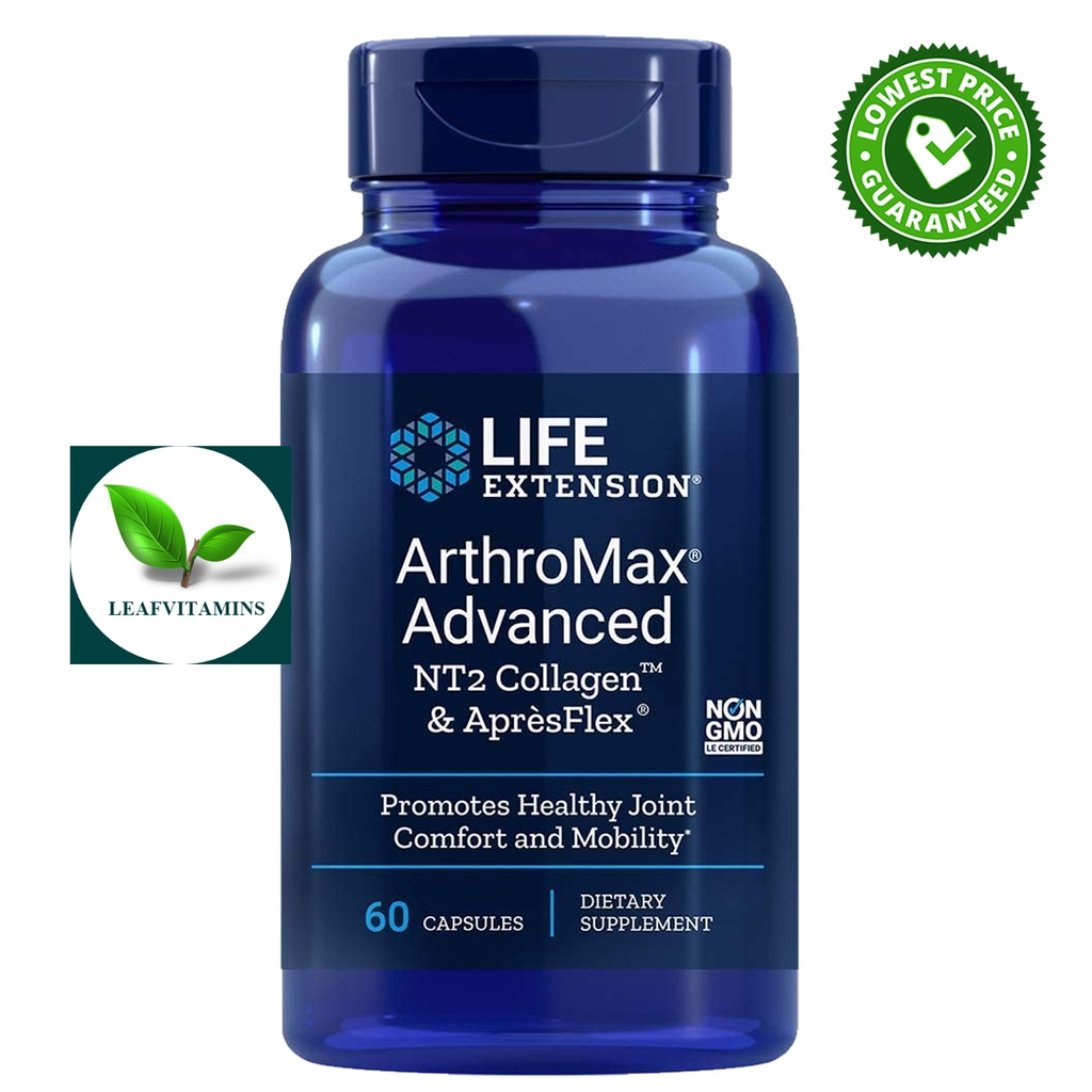 Life Extension ArthroMax Advanced with NT2 Collagen & ApresFlex / 60 Capsules | Shopee Thailand