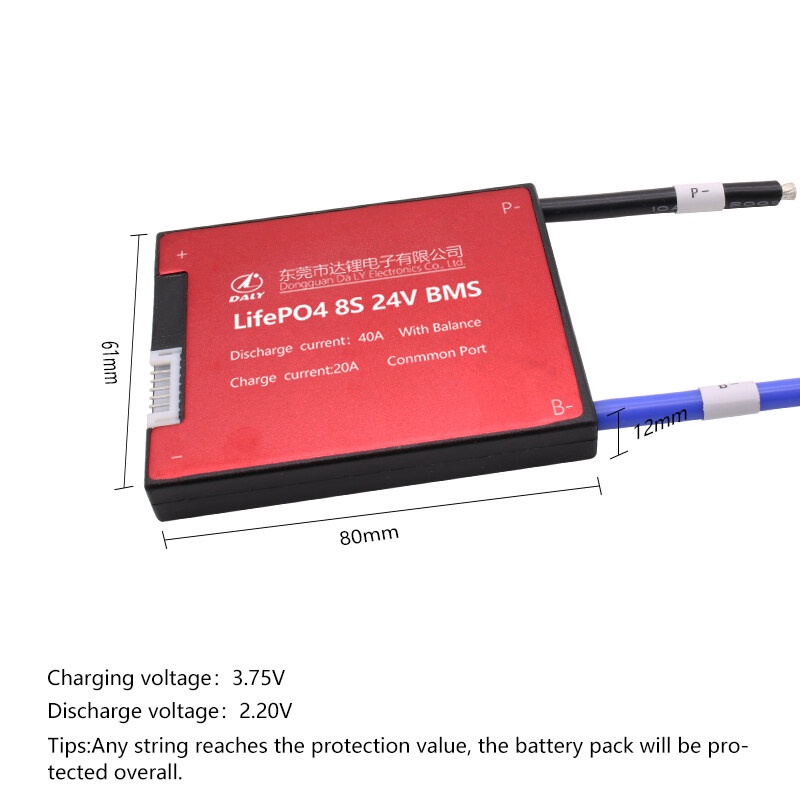 BMS Daly พร้อมสายแพรของแท้ Daly BMS LifePo4 8S, 12S, 16S 20S 24S สินค้าตามปกสำหรับแบตเตอรี่ ...