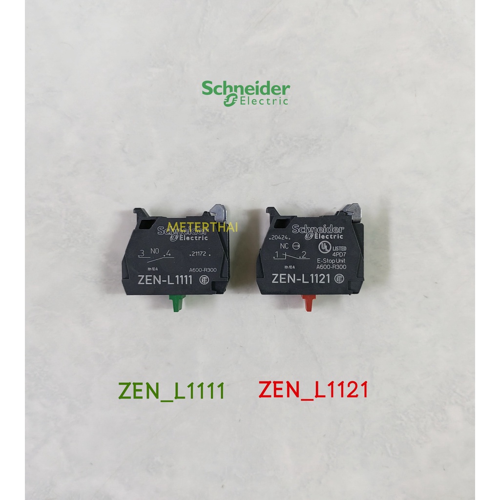 Schneider ZENL1111 ,ZENL1121 คอนแทคบล็อคส่วนตัวของปุ่มกด มีแบบ 1NO หรือ ...
