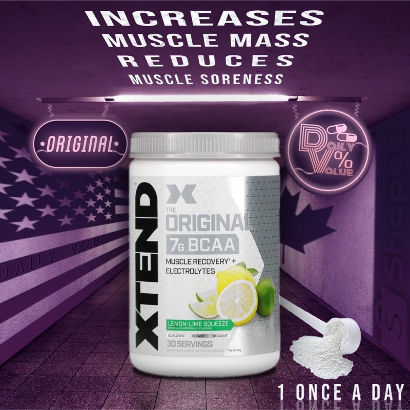 YN บีซีเอเอ / Xtend THE ORIGINAL BCAA 420g Multiple Variety of Flavors Muscle Growth Energy ...