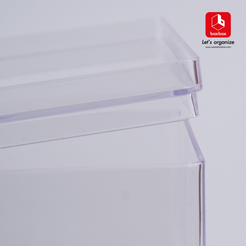 boxbox BB02021( 2 กล่อง) ขนาด 9 x 12.8 x 9.75 ซม. กล่องพลาสติกใสอเนกประสงค์รุ่น Slim เก็บโมเดล ...