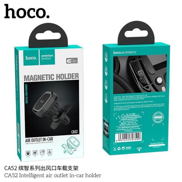 Hoco CA52 ของแท้ 100% ที่วางมือถือในรถยนต์ แบบเสียบช่องแอร์ | Shopee ...