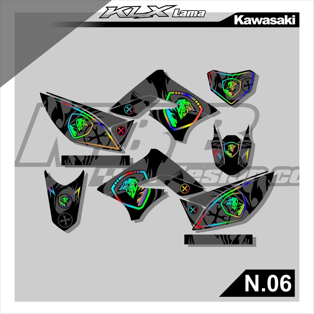 เก่า KLX 150 S / L Variation Trim Striping สติกเกอร์ล่าสุด Racing ...