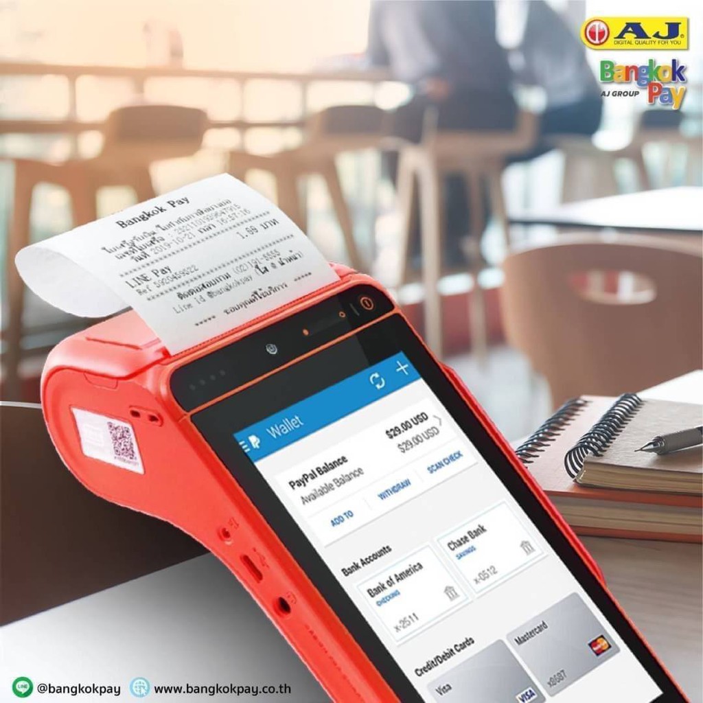 AJ POS i9100 เครื่องรับชำระสินค้าและเติมเงินอัจฉริยะ | Shopee Thailand