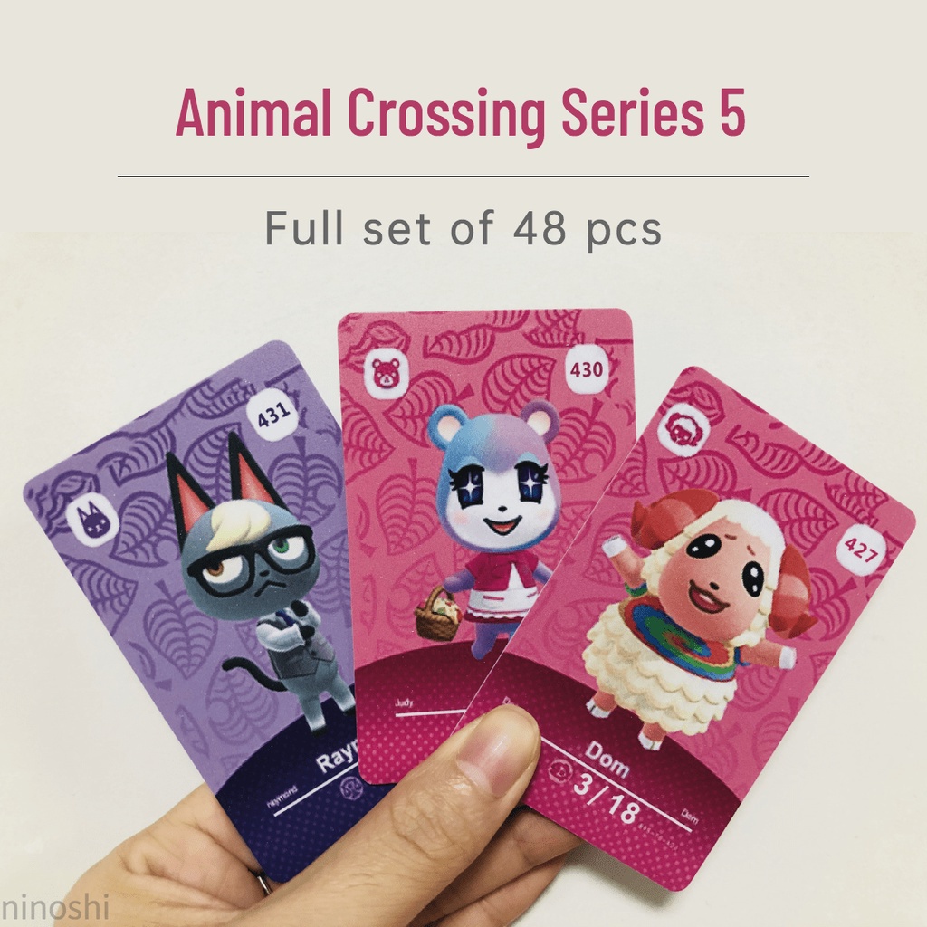 Animal Crossing Series 5 Amiibo Card Villager Raymond Judy Sherb Dom Audie Series 5 Amiibo Cards ...