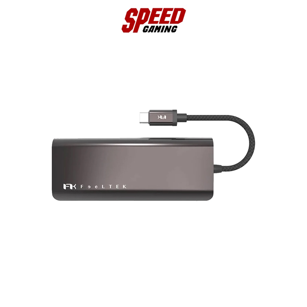 FEELTEK PORTABLE 6 IN 1 USB-C HUB USB-C MULTIPORT ADAPTER (ยูเอสบีฮับ ...