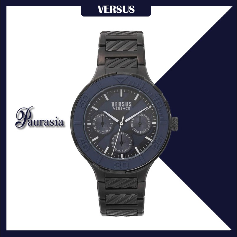 [ของแท้] Versus by Versace นาฬิกาข้อมือ ผู้ชาย รุ่น VERSUS VSP890-618 WYNBERG D/BLACK/BLUE DIAL ...