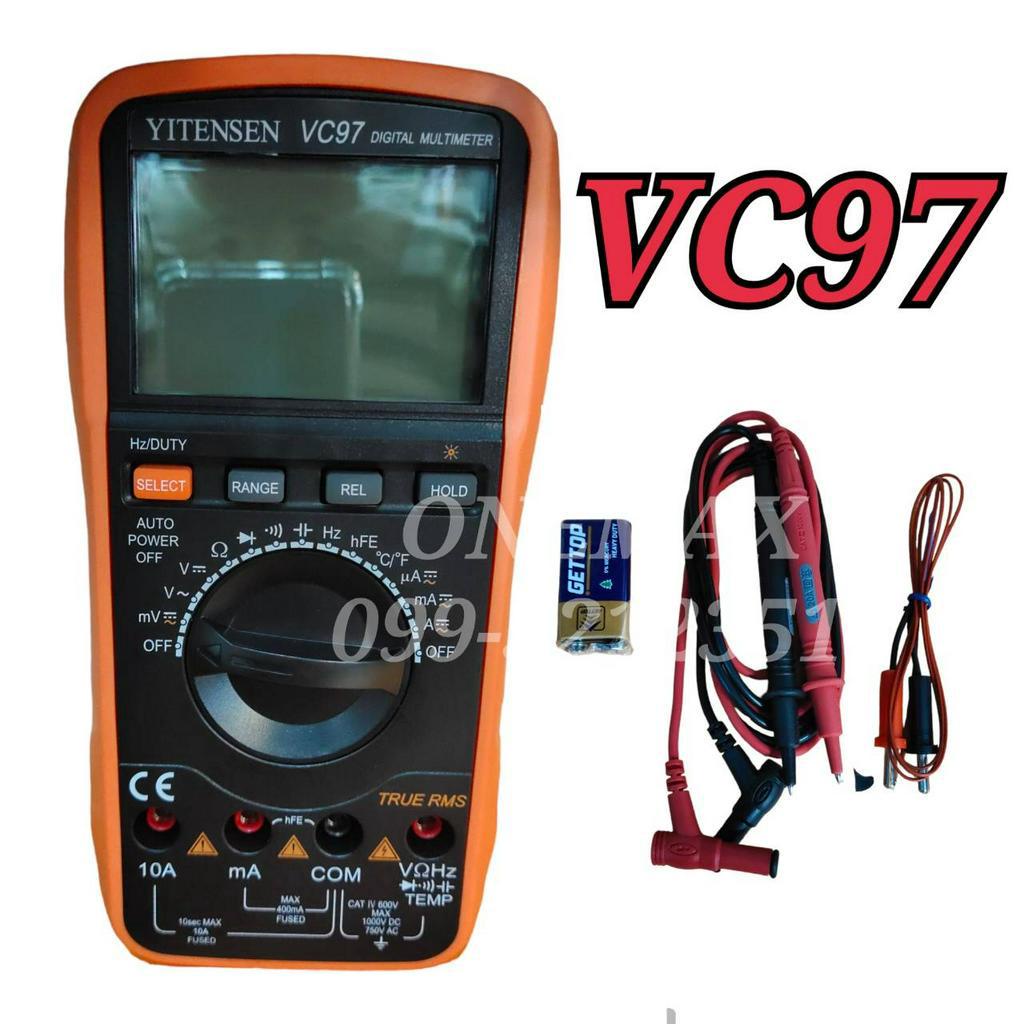 มัลติมิเตอร์ดิจิตอล YITENSEN VC97 Digital Multimeter มิเตอร์วัดไฟ ดิจิตอลมัลติมิเตอร์ มิเตอร ...